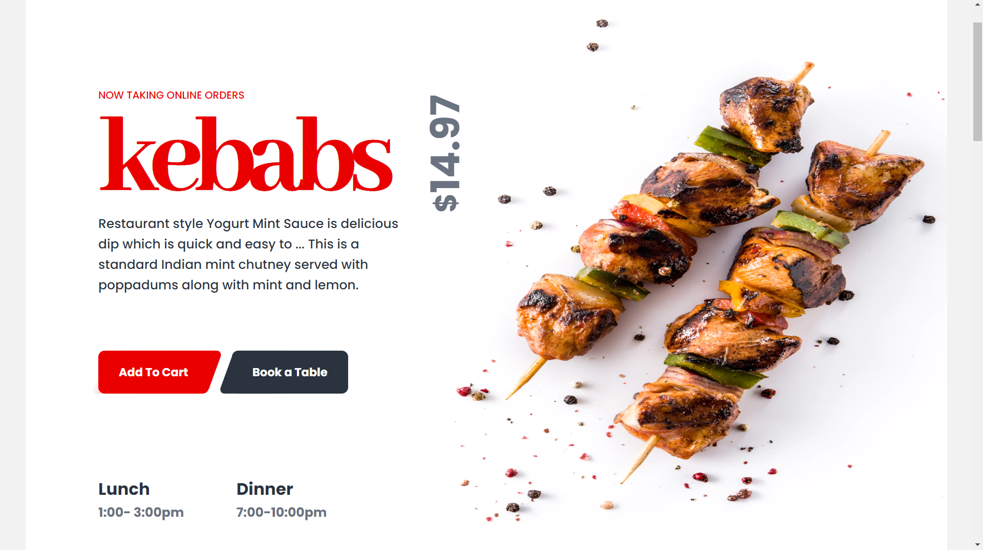 Jon Prather | Yannal Restaurant Ecommerce App
